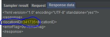 Using Response Value In The Next Request Path In Jmeter Stack