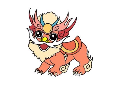 年兽简笔画 年兽怎么画 毛毛简笔画