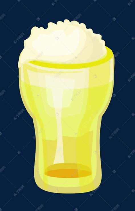 卡通冰镇啤酒插画素材图片免费下载 千库网