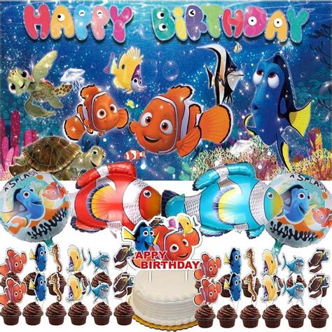 Finding Nemo Party Supplies Decorations Birthday Cake Topper Banner