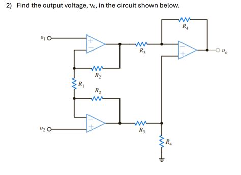 Find The Output Voltage V0 In ﻿the Circuit Shown