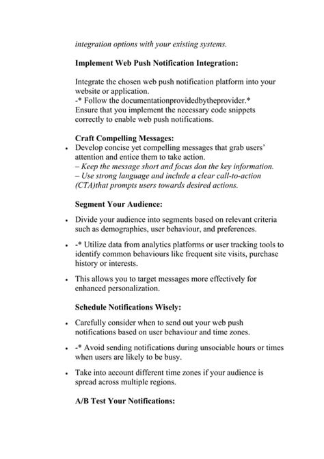 how to send web push notifications docx