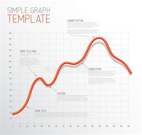 Infographic Line Graph Template Stock Vector Illustration Of Chart Diagram