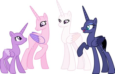 Mlp Base 2 Princesses By Yukkimo On Deviantart