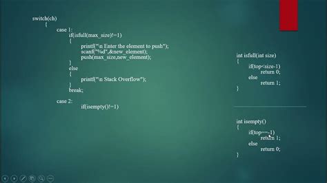 Stack Implementation Using Arrays Youtube