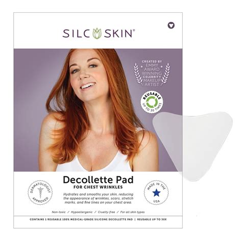 Silcskin Silicone Decollette Pad Correct And Prevent Chest Wrinkles 1