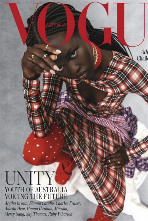 Adut Akech In Vogue Magazine Australia August 2020 Hawtcelebs