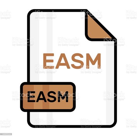 An Amazing Vector Icon Of Easm File Editable Design Stock Illustration