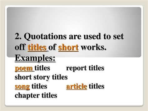 Ppt Italics Underlining And Quotation Marks Bellwork Guided Notes Powerpoint Presentation