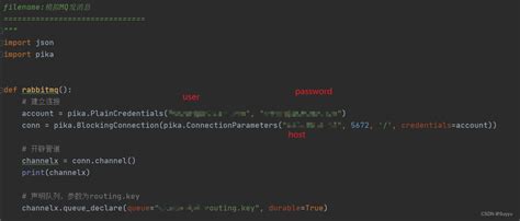 Python发送rabbitmq消息python连接rabbitmq发生消息 Csdn博客