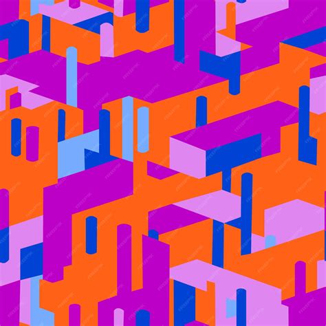 Premium Vector An Abstract Geometric Seamless Pattern