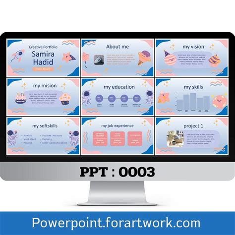 เทมเพลต Powerpoint สีน้ำเงิน การ์ตูนอวกาศ นำเสนองานวิทยาศาสตร์ 0003