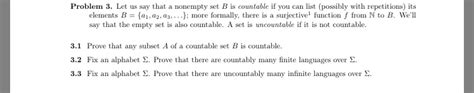 Solved Problem Let Us Say That A Nonempty Set B Is Chegg