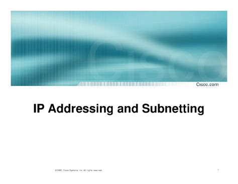 IP Addressing And Subnetting 0 1 2 3 4 5 6 7 8 9 11 12 13 1 2 3 4 5 6 7 8 9 11 12 13