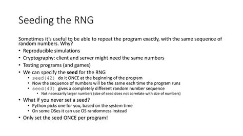 random numbers taken from notes by dr neil moore ppt download