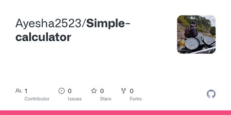 GitHub Ayesha2523 Simple Calculator