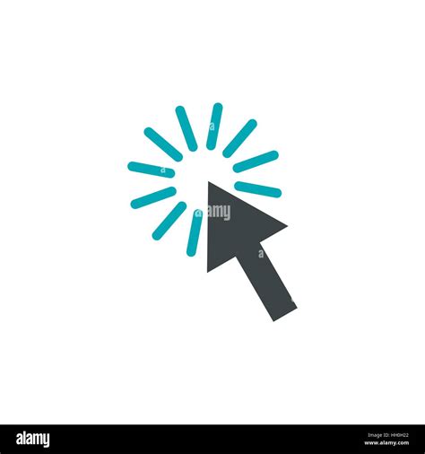 Cursor Arrow Icon Flat Style Stock Vector Image Art Alamy
