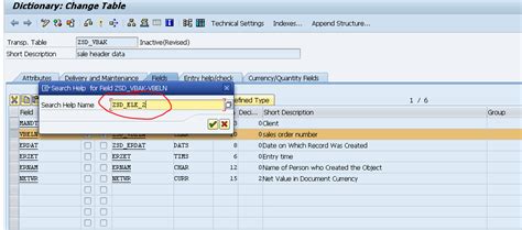 sap tech adding elementary search help using dialog type as dialog