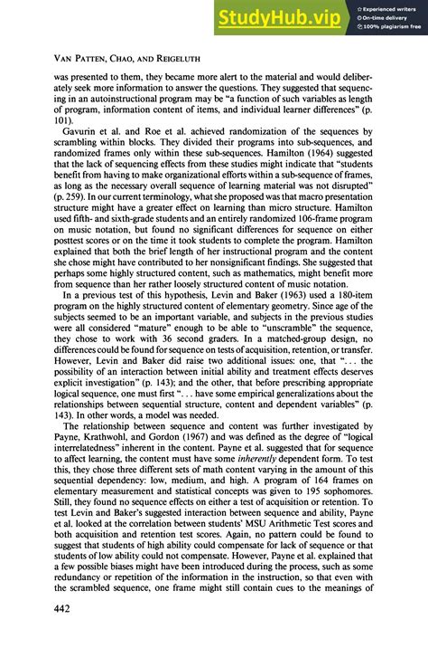 A Review Of Strategies For Sequencing And Synthesizing Instruction Pdf Educational