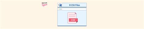 R Csv File Scaler Topics
