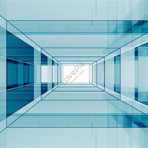 기술 개념 아키텍처파란색 투명 기술 개념 아키텍처 3d 렌더링 사진 사진 무료 다운로드 Lovepik