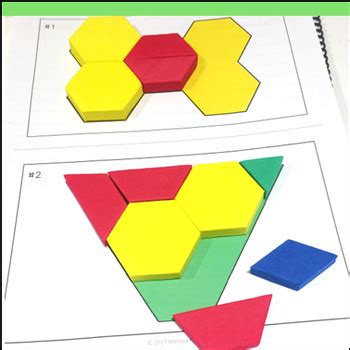 Pattern Block Puzzles Pattern Block Activity Mats By The Teaching Rabbit