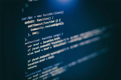 Premium Photo Programming Code On Computer Screen Software