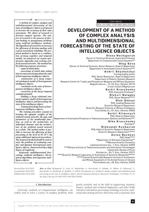 Pdf Development Of A Method Of Complex Analysis And Multidimensional