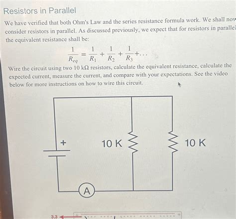 Solved Resistors In ParallelWe Have Verified That Both Ohm S Chegg