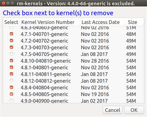 grub2 how do i remove old kernel versions to clean up the boot menu