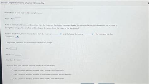 solved end of chapter problems chapter 04 variability 18