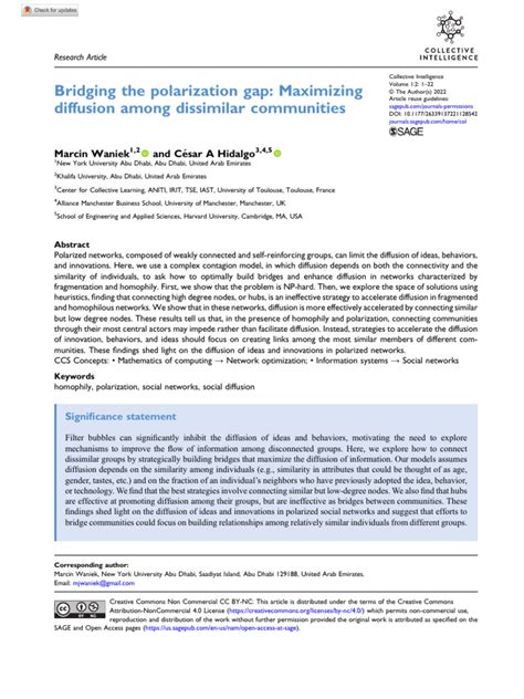 Waniek Hidalgo Bridging Polarization Gap Pdf Time Complexity
