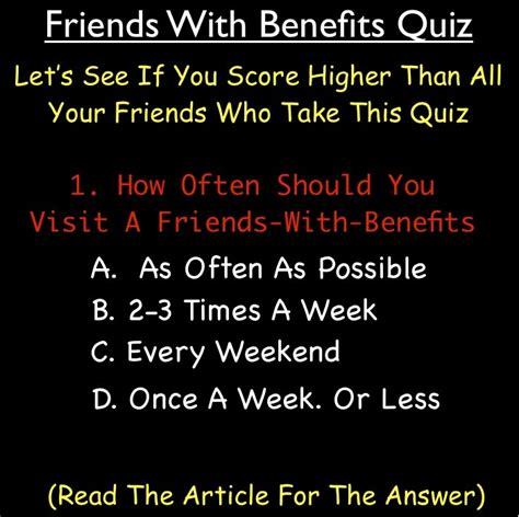 How Often Should You Have Sex With A Friends With Benefits FRANKTALKS COM