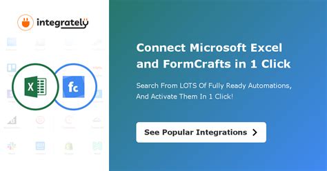 Connect Microsoft Excel And Formcrafts Integrations 1 Integrations ️