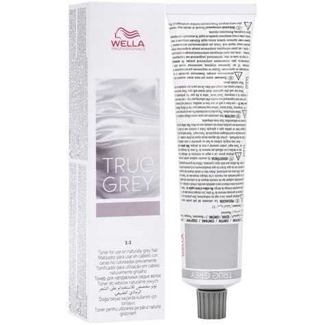 Тоник для окрашивания седых волос Wella True Grey Toner Steel Glow Dark ...