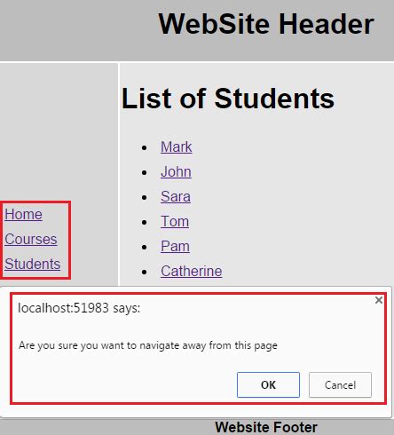 Sql Server Net And C Video Tutorial AngularJS Cancel Route Change