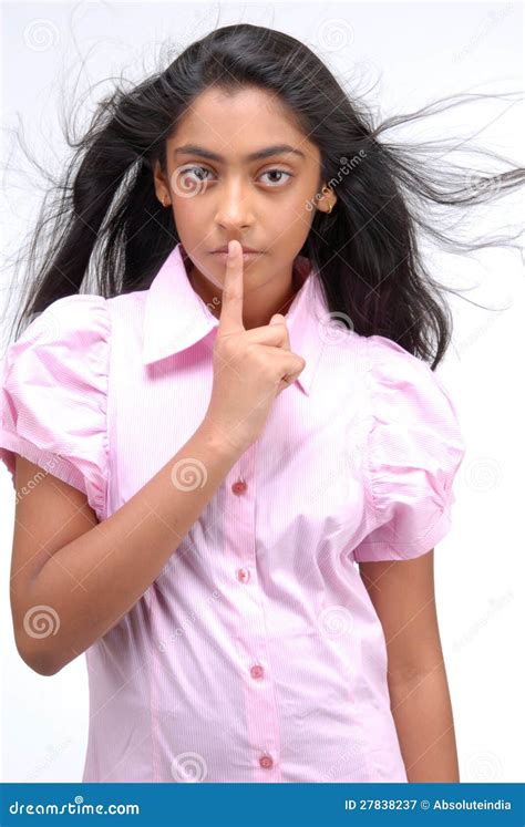 Ritratto Della Ragazza Indiana Immagine Stock Immagine Di Divertimento Espressione 27838237