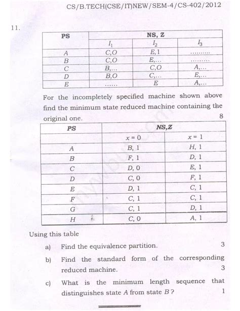 Automata Question Paper Answers PDF