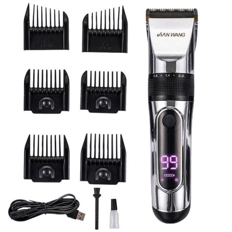 Barber Hair Electric Razor For Hair Cutting Trimming With Led Display