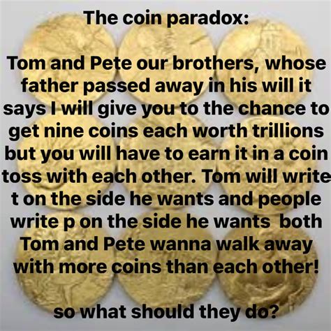 the coin paradox by sadsamjam on deviantart