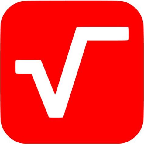 Red Square Root Icon Free Red Square Root Icons
