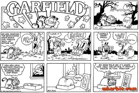 Garfield Halloween Stripverhalen 10 Weirdest Garfield Comics Of All