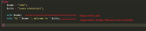 Php Echo And Print Statements Learn Etutorials