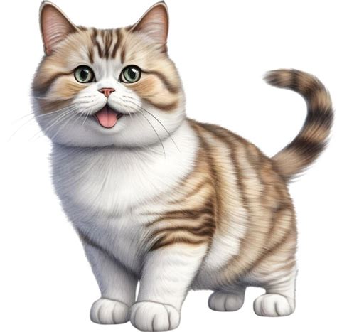 Premium PSD Coloredpencil Sketch Of A Munchkin Cat Aigenerated