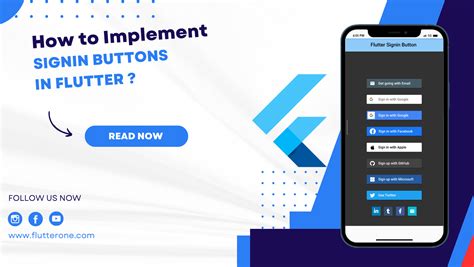 How To Implement A Signin Buttons In Flutter Flutterone