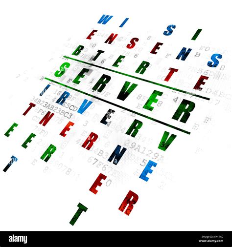 Web Design Concept Server In Crossword Puzzle Stock Photo Alamy