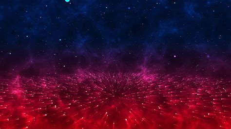 Abstract Universe Motion Background Shining Particles Shimmering Glittering Particles With