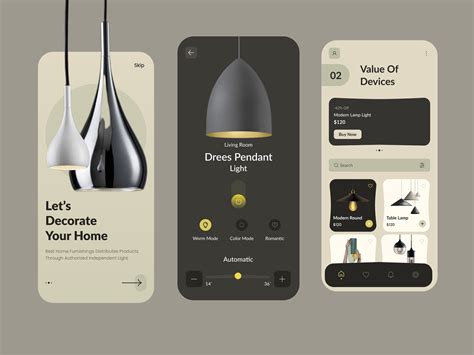 Smart Home Lighting App Behance