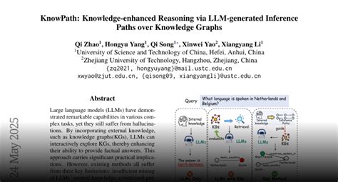 Paper Page Knowpath Knowledge Enhanced Reasoning Via Llm Generated Inference Paths Over