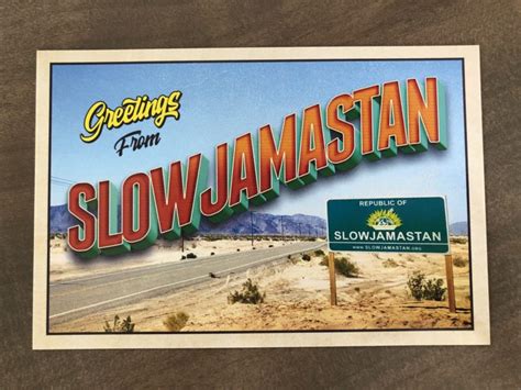 Slowjamastan 4 Postcard Set The Republic Of Slowjamastan
